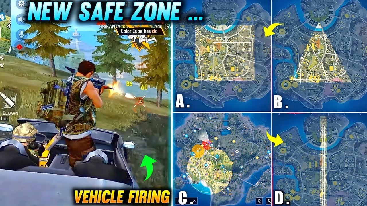 SAFE ZONE SHRINK LEARN HOW GET SAFE IN FREE FIRE #freefire #freefiremax ...