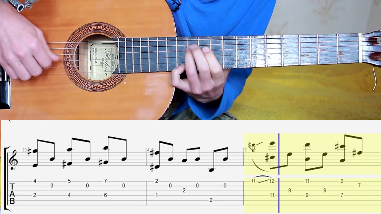 Lágrima. F. TÁRREGA. Guitar. Notes. Tabs. - YouTube