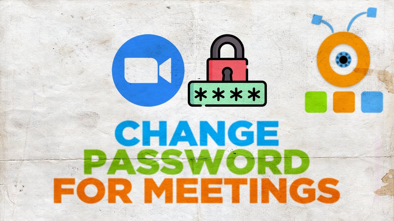 How to Change Password for Meetings in Zoom - YouTube