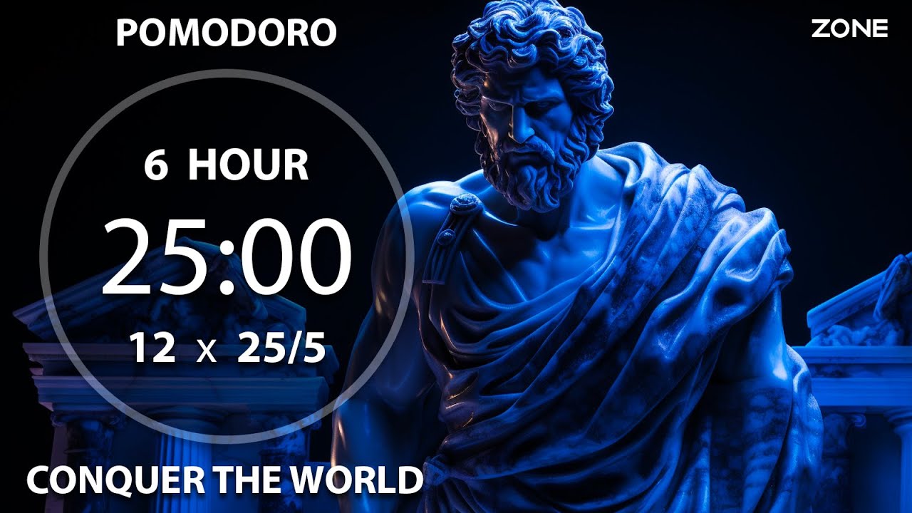 Conquer Time Conquer the World | 6 Hour 25/5 Pomodoro Timer for ...