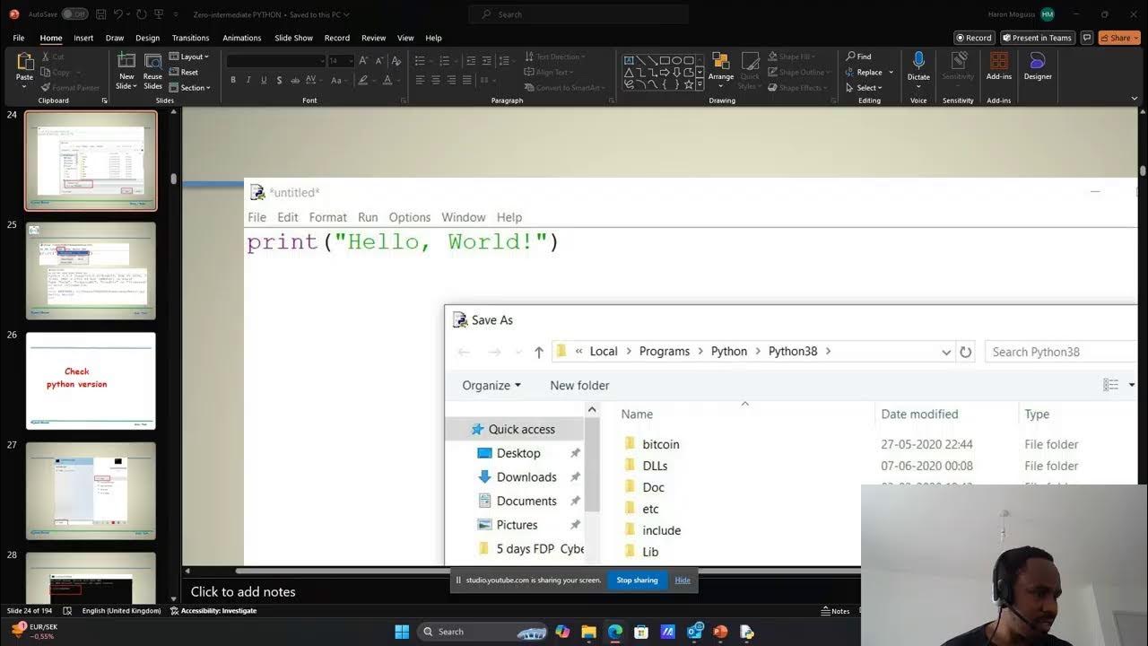 Python class - Prerequisite - YouTube