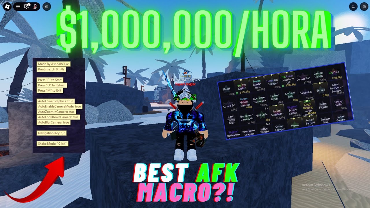 *NUEVO* AUTO FISCH MACRO (COMO DESCAGAR MACRO) Fish Roblox! - YouTube
