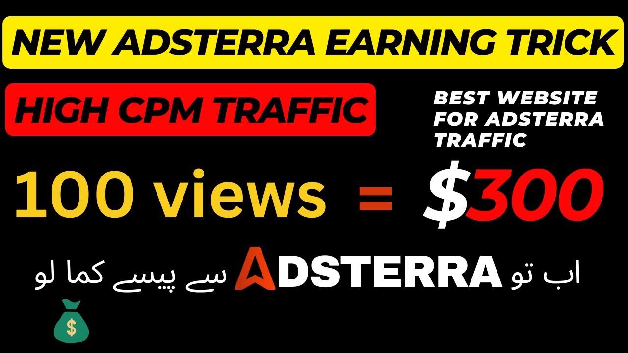 Best Free Website Traffic For Adsterra Ads | Earn $300/Month From This ...