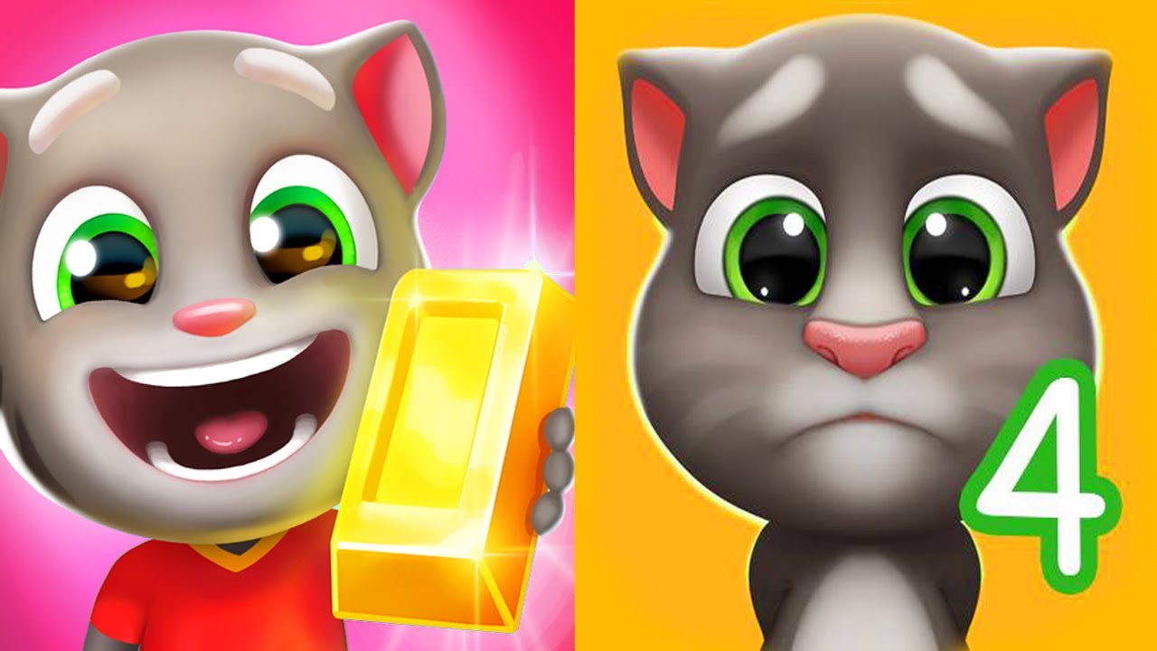 My Talking Tom 4 by Outfit 7 vs Talking Tom Gold Run Gameplay - YouTube