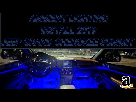 Ambient Lighting install Jeep Grand Cherokee - YouTube