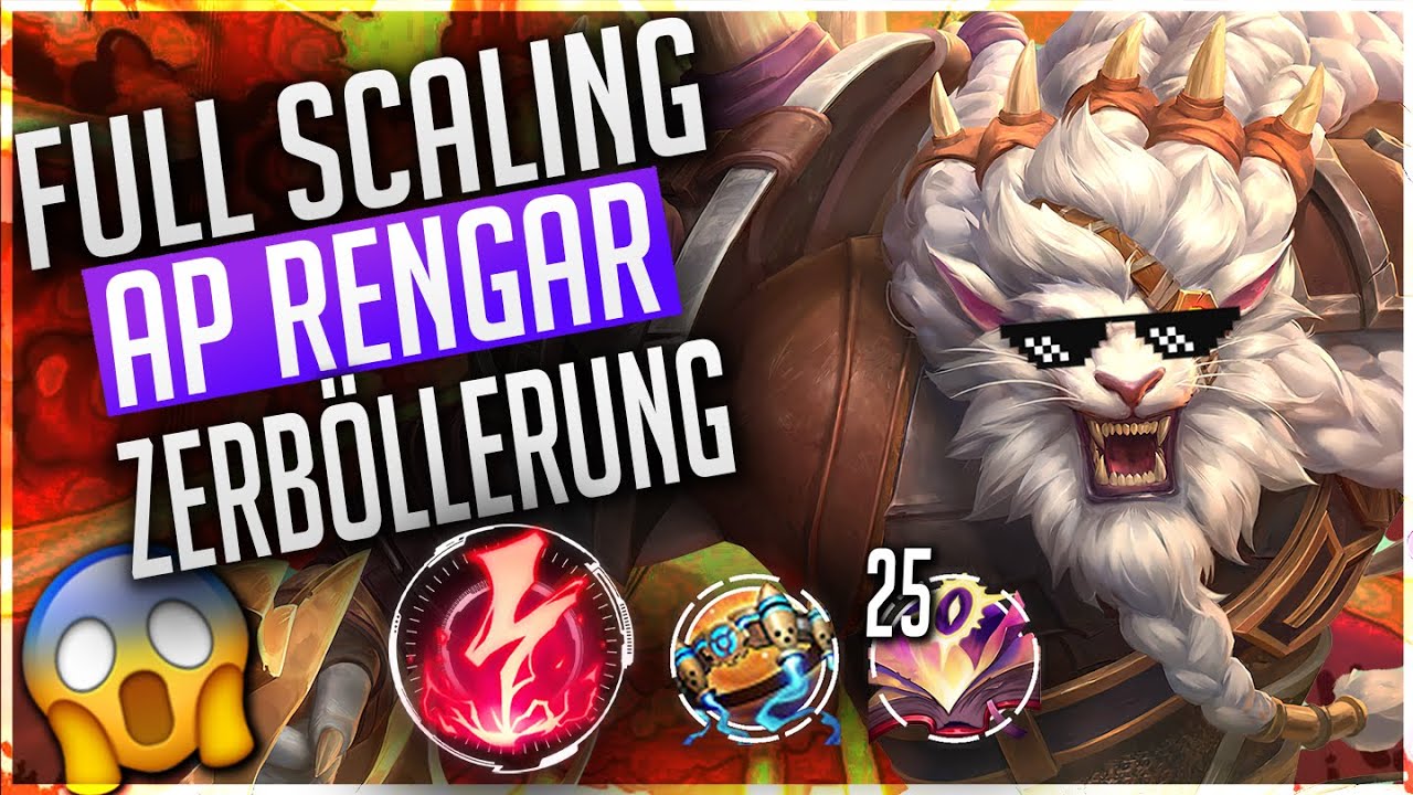 FULL SCALING AP REWORK RENGAR ZERBÖLLERUNG! PBE Gameplay [League of ...
