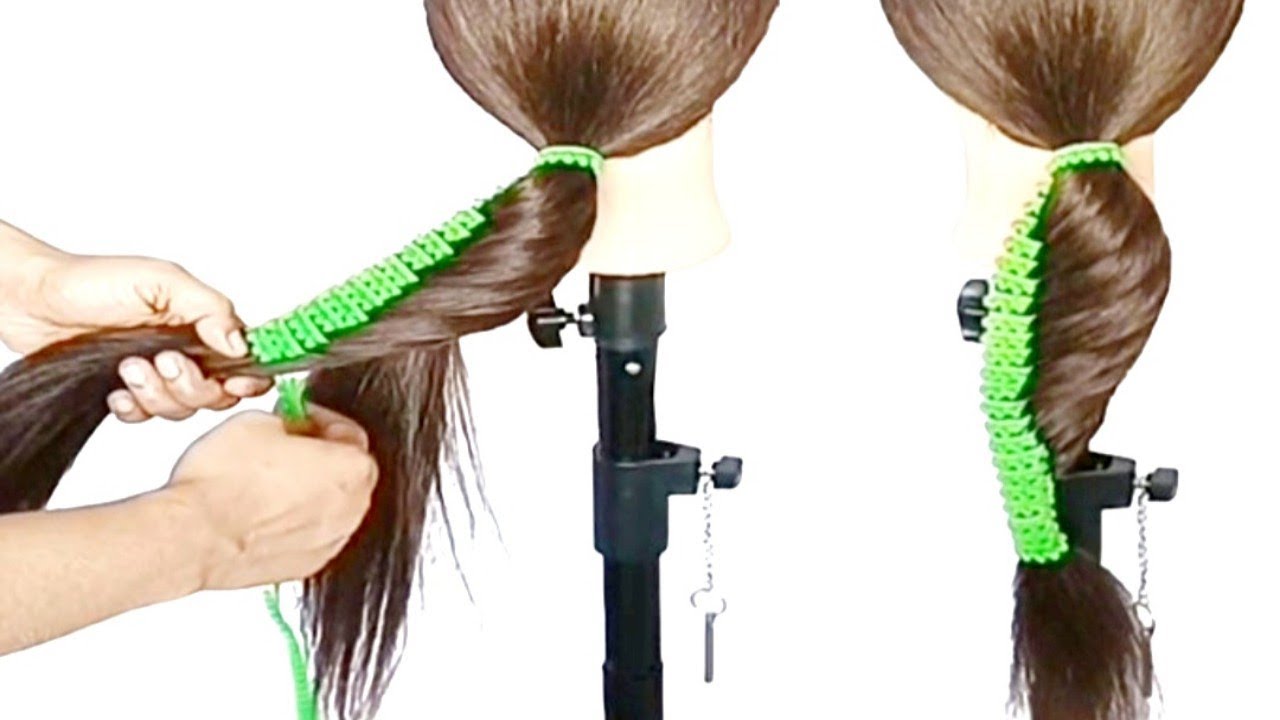 Trendy Green Lace Ponytail Hairstyle - YouTube