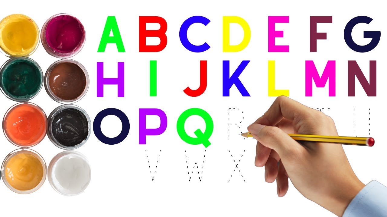 A to Z alphabet for kids,Collection for writing along dotted line for ...