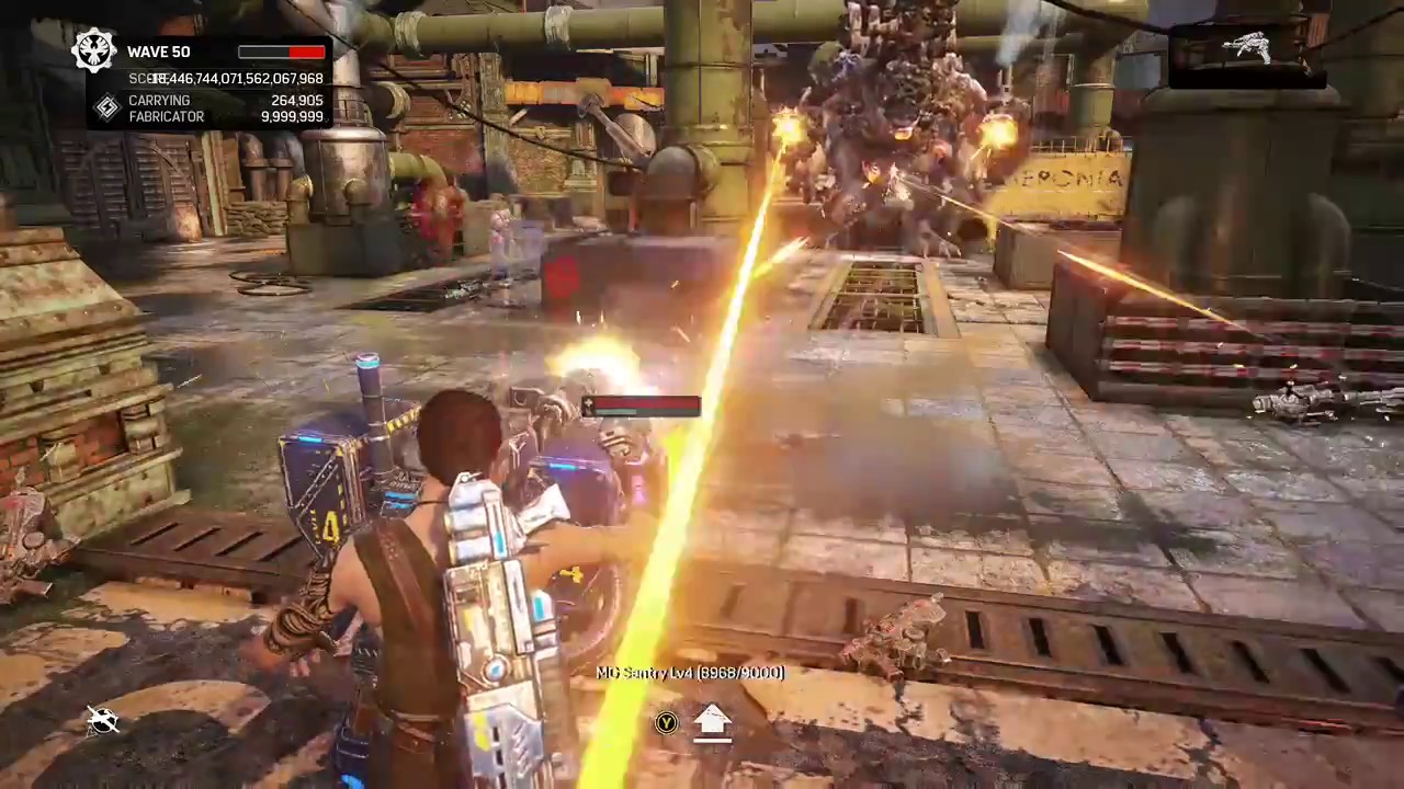 100 Sentry Turrets vs Wave 50 Horde on Insane (Gears 4) - YouTube