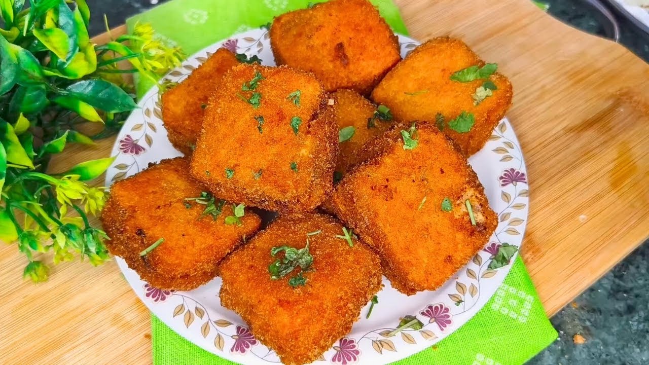 Bread Pizza Pockets | Crispy Bread Pockets | Snack recipe for kids ...