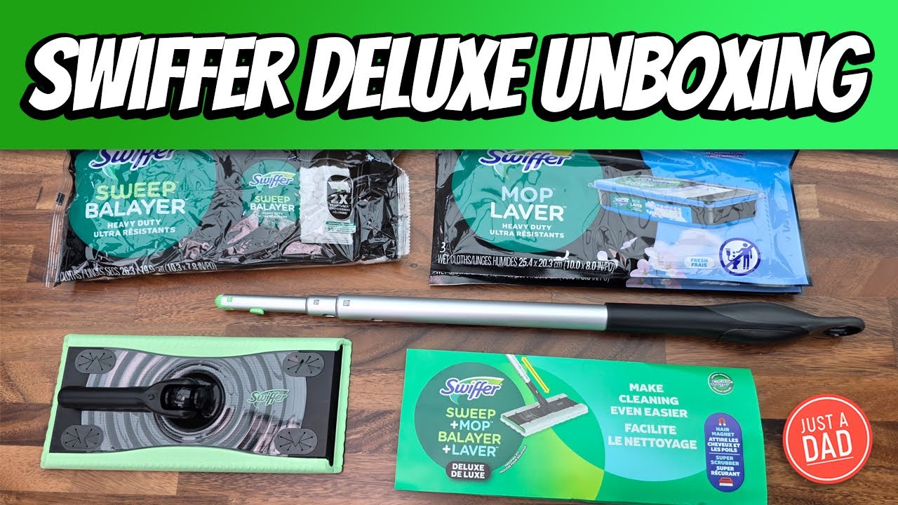 New! Swiffer Sweep & Mop Deluxe 2-in-1 Floor Mop Review / How To Use ...