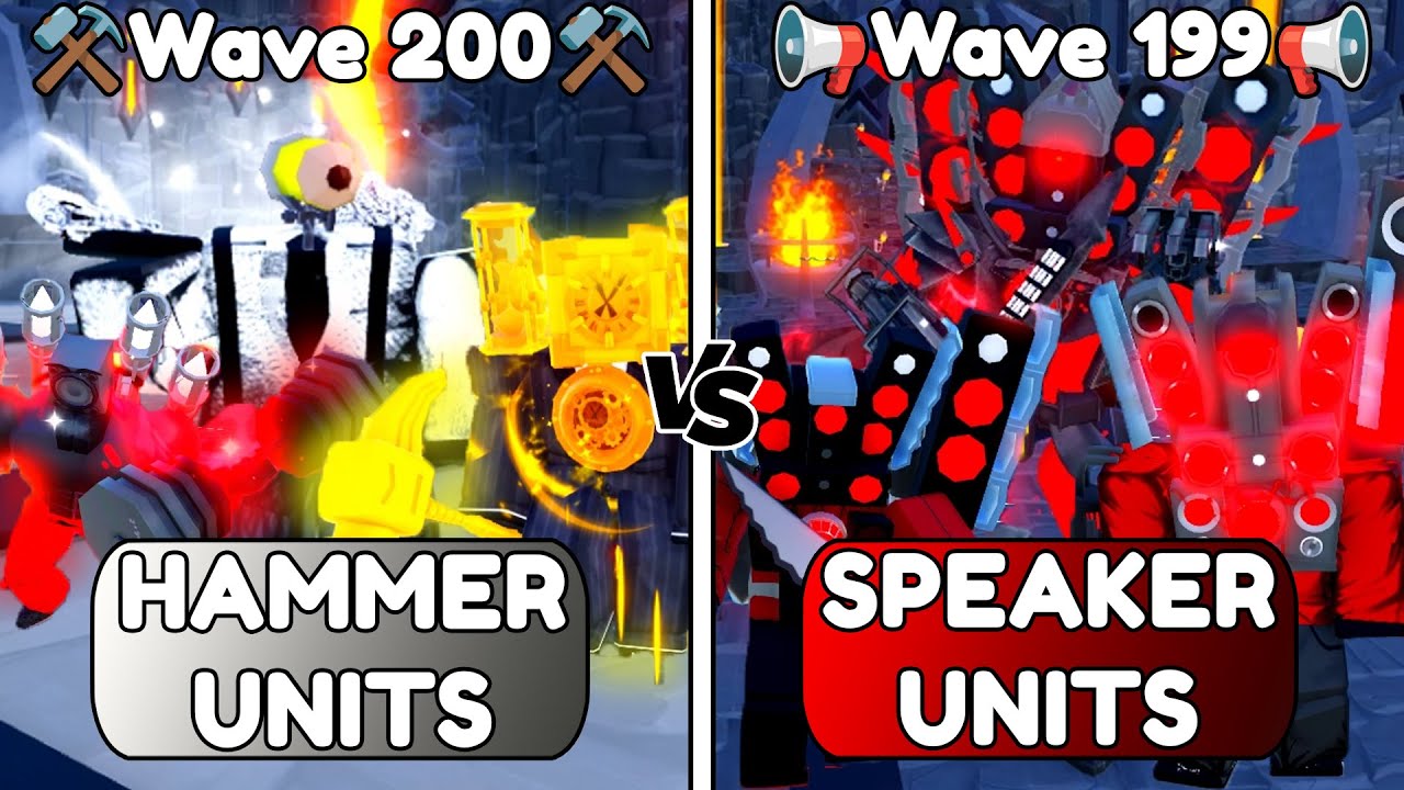 🔥HAMMER UNITS vs SPEAKER UNITS🤯ENDLESS MODE | Toilet Tower Defense ...