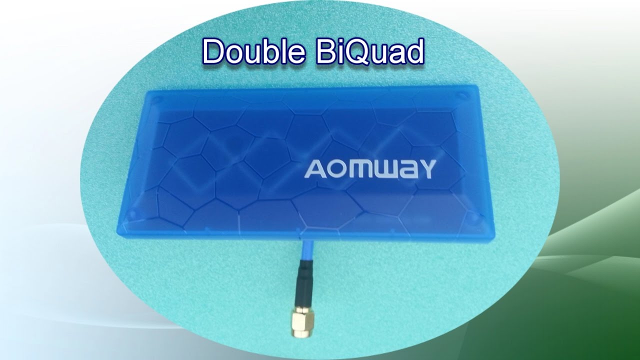 Aomway 5.8G 13db Diamond directional antenna (Double BiQuad) - YouTube