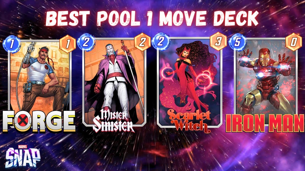 Move Deck Pool 1 Beginner Deck Marvel Snap Gameplay - YouTube