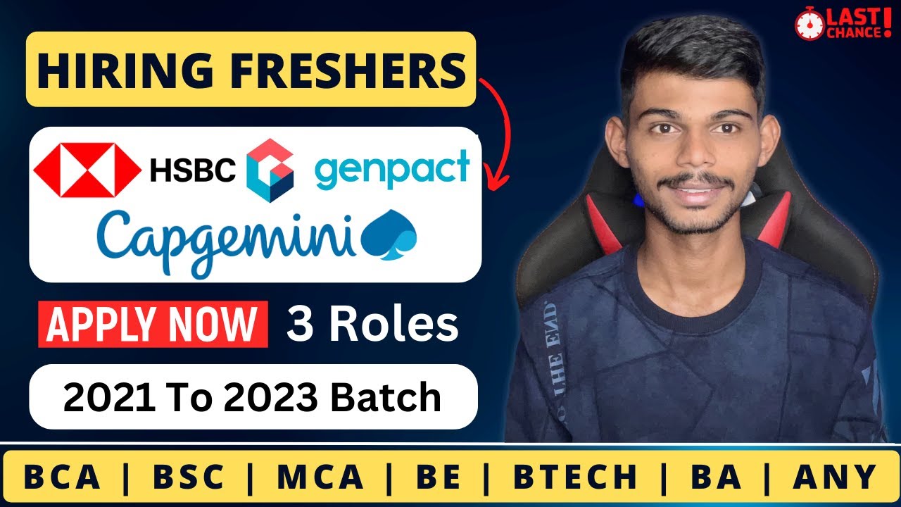 Big Opportunity Capgemini Genpact & HSBC Are Hiring Freshers | Apply ...