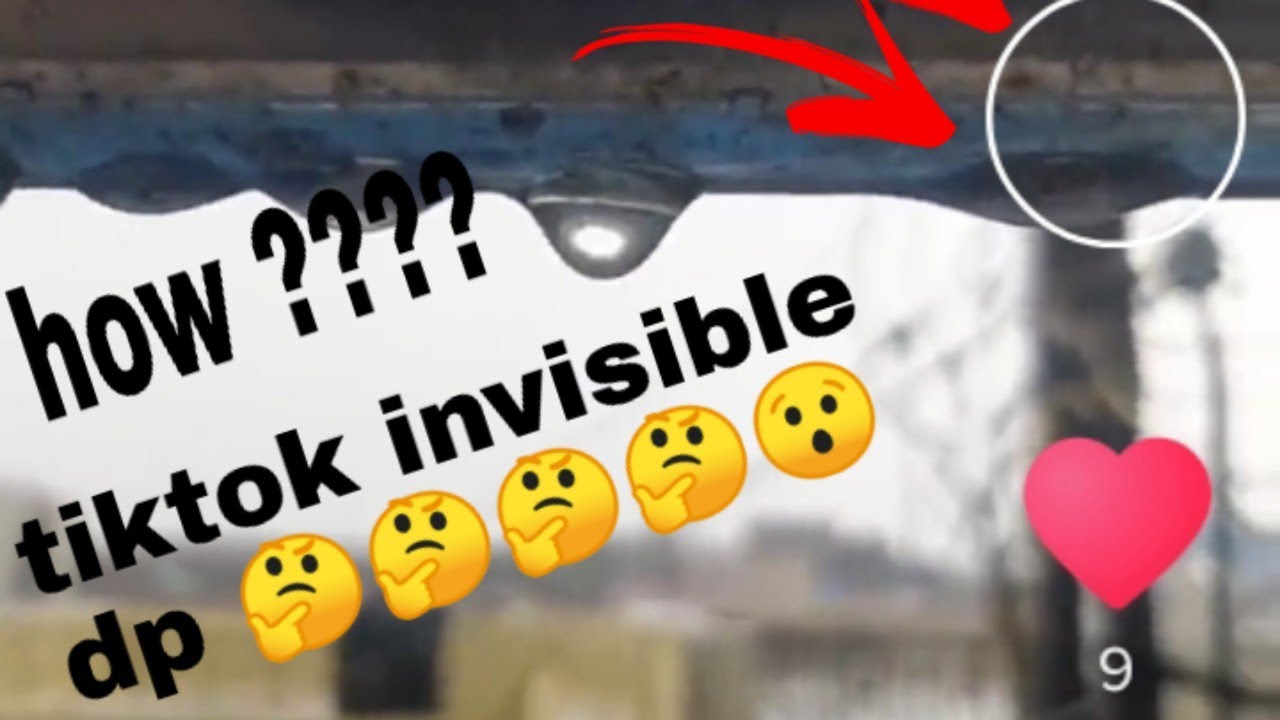 Tiktok new trend / how to invisible the dp / here is the tutorial / in ...
