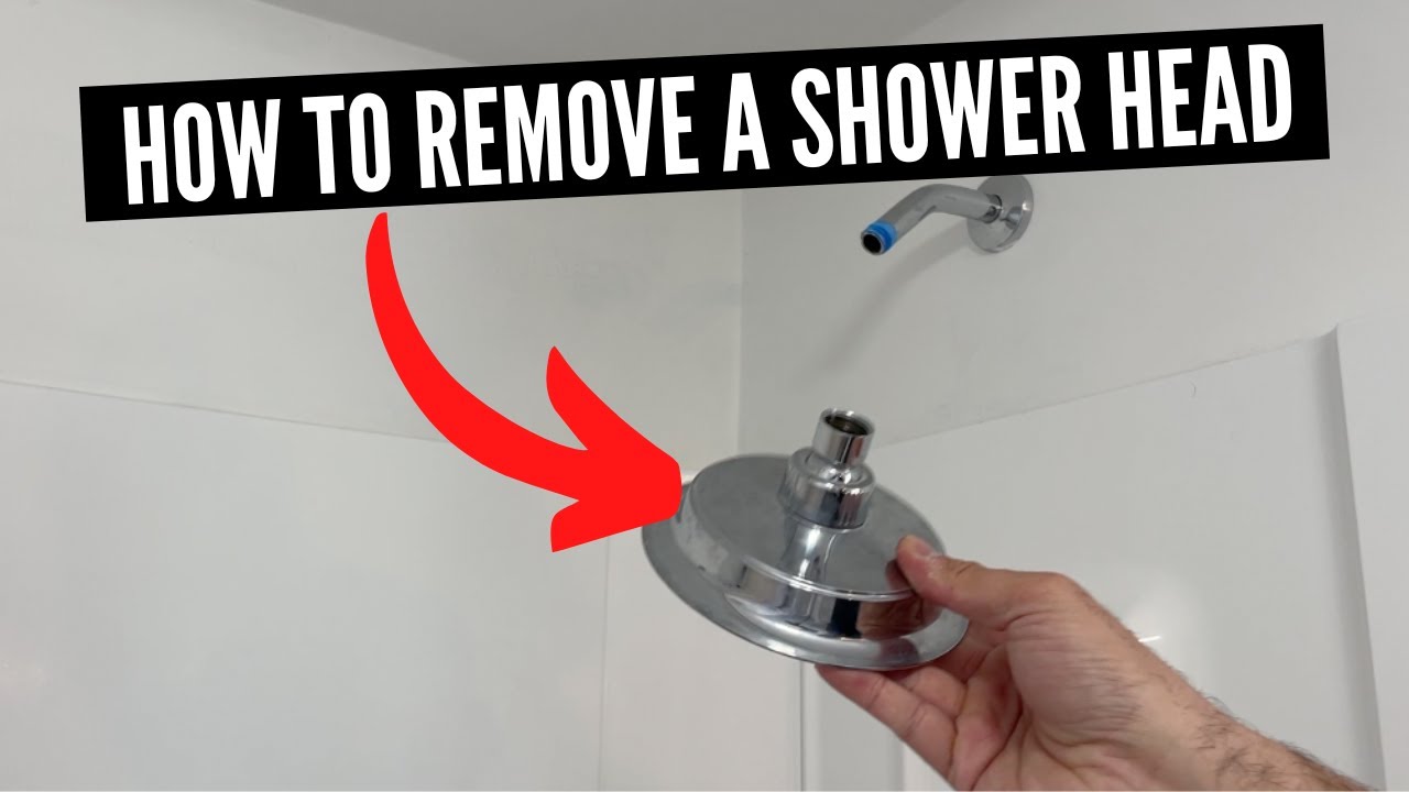 How To Remove A Shower Head DIY - YouTube
