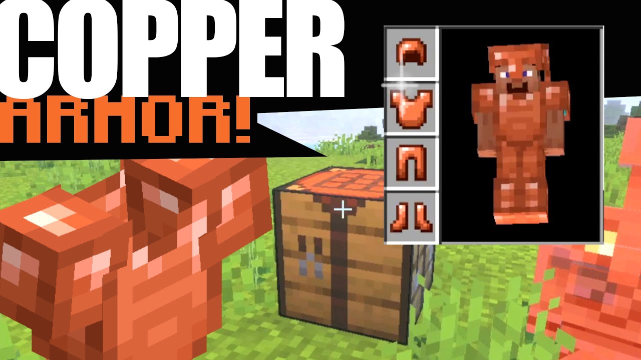 Making Copper Armor in #minecraft - YouTube