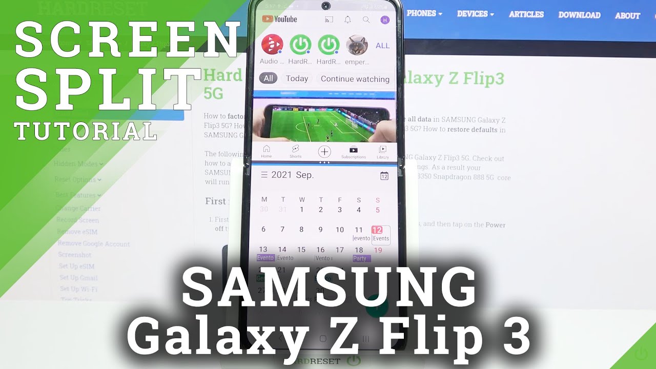 How to Enter Split Screen on SAMSUNG Galaxy Z Flip 3 – Use Multitasking ...