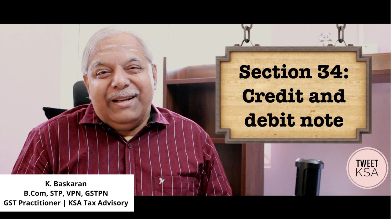 Credit notes and debit notes under GST - YouTube