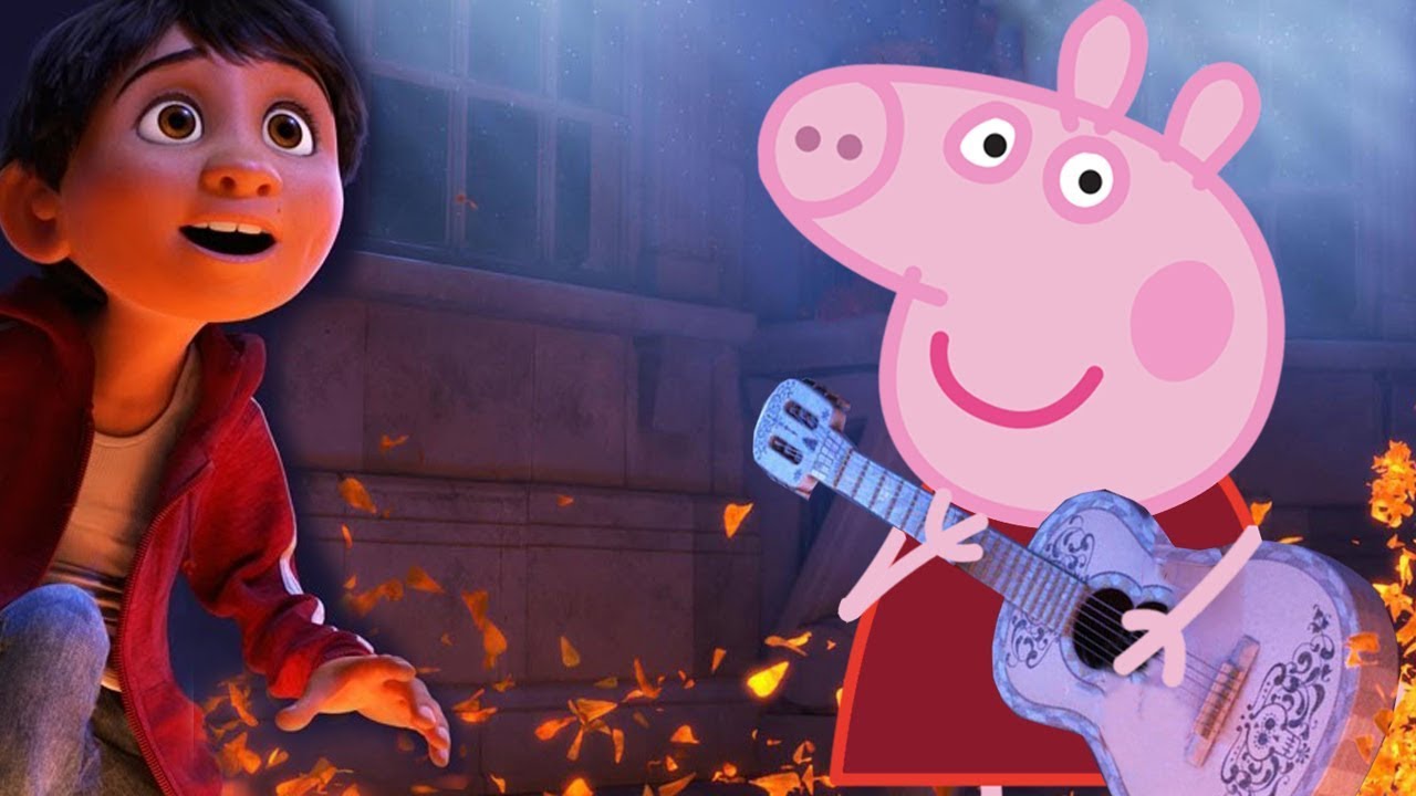 Coco character Miguel Rivera becomes Peppa Pig - YouTube