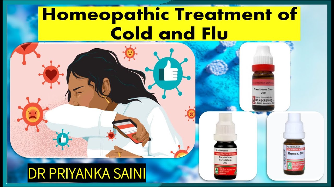 COLD AND FLU || Homeopathic Medicines for Cold and Flu || Running Nose ...