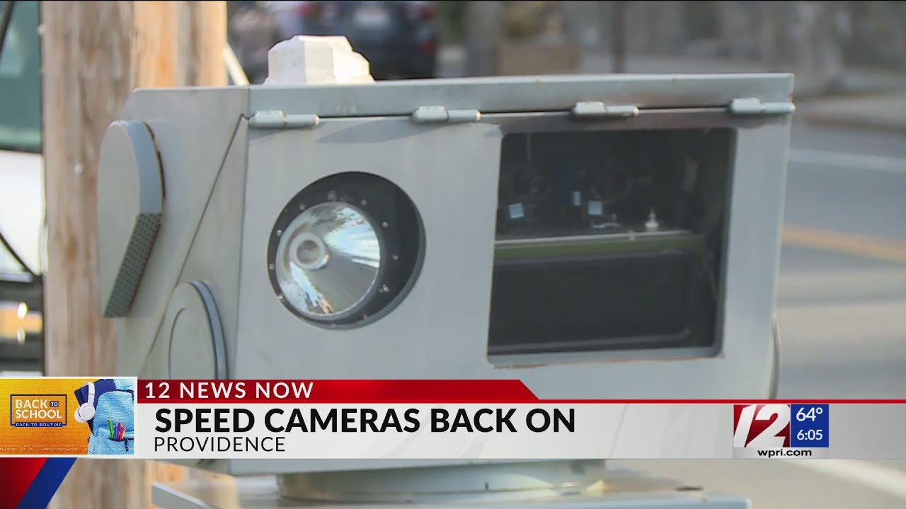 Providence school speed cameras back online - YouTube