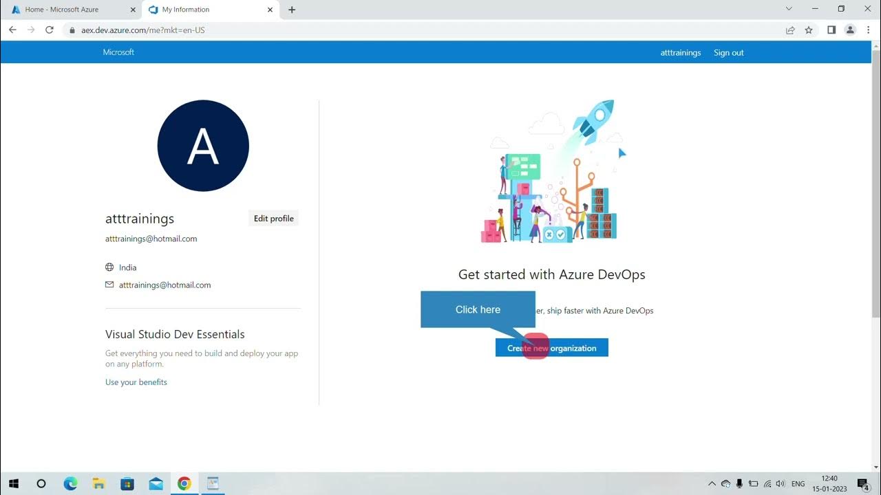 1-Create Azure DevOps account - YouTube
