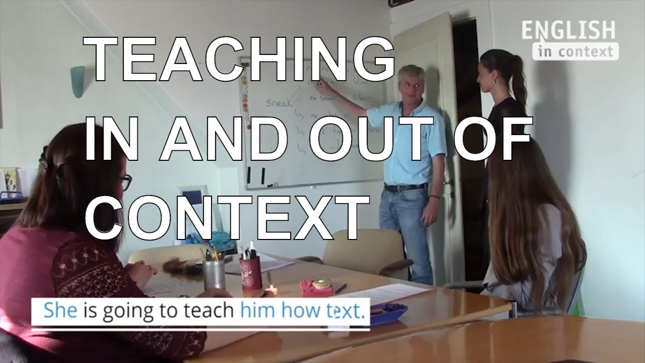 How do we use the verb to teach? Why must he teach in context? - YouTube