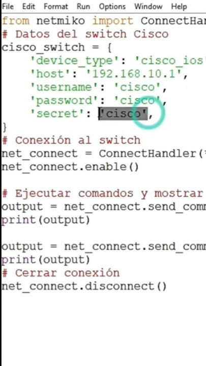 Automatización de Redes Cisco Con Python Script 1 - YouTube