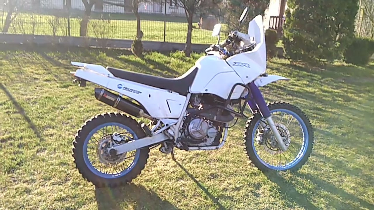 Suzuki Dr Big 800 sr43 800cm3 Dakar edition sound check fake akrapovic ...