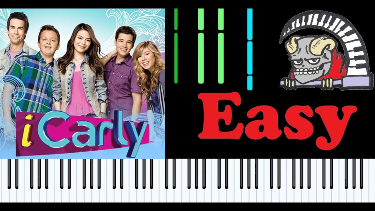 iCarly Opening Theme - " Leave It All To Me " Piano Midi Synthesia EASY ...