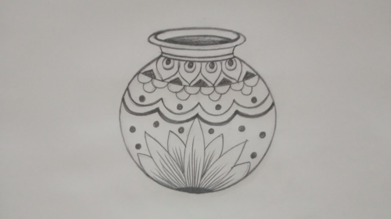 Janmastami Special Matki Drawing | How To Draw Matki | How To Make Pot ...