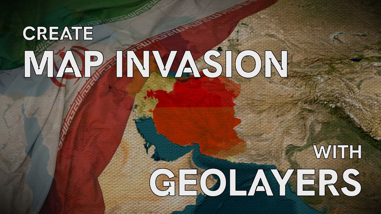 Animate Map Invasions in After Effects | Geolayers Plugin | Iran War ...