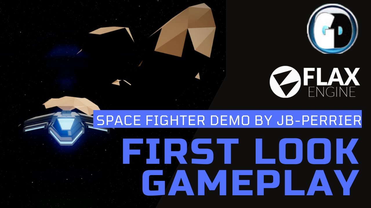 FLAX Game Engine Examples: SPACE FIGHTER SIMULATOR - YouTube