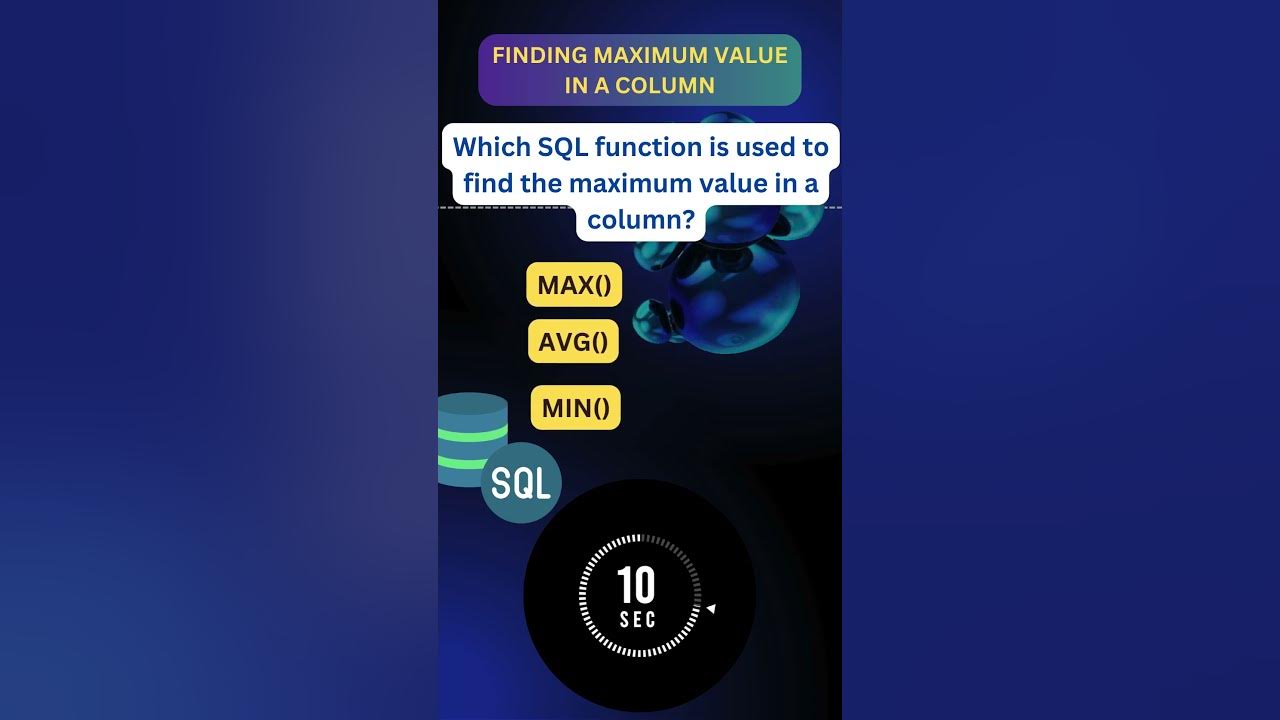 Sql⏩max Value Programming Sql Learning Data Datascience Dataanalytics Python Jeenu