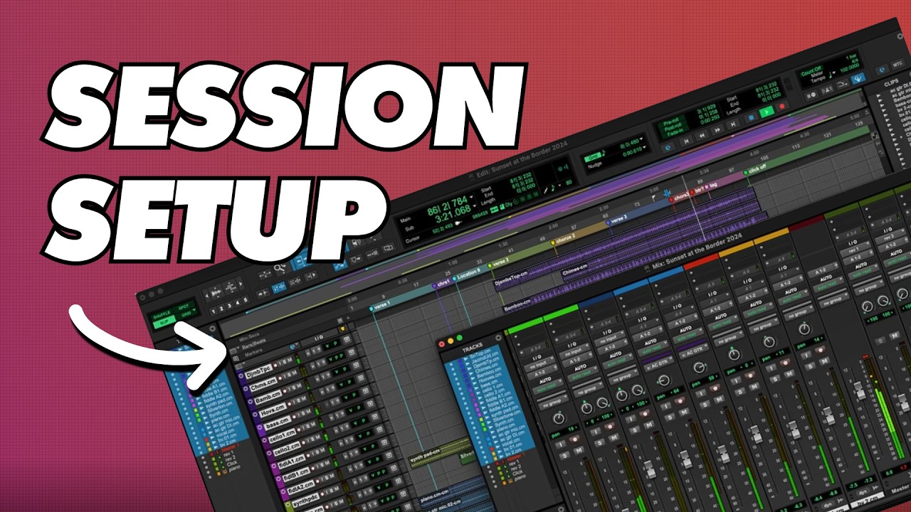How To Set Up Your Session for Mixing - YouTube