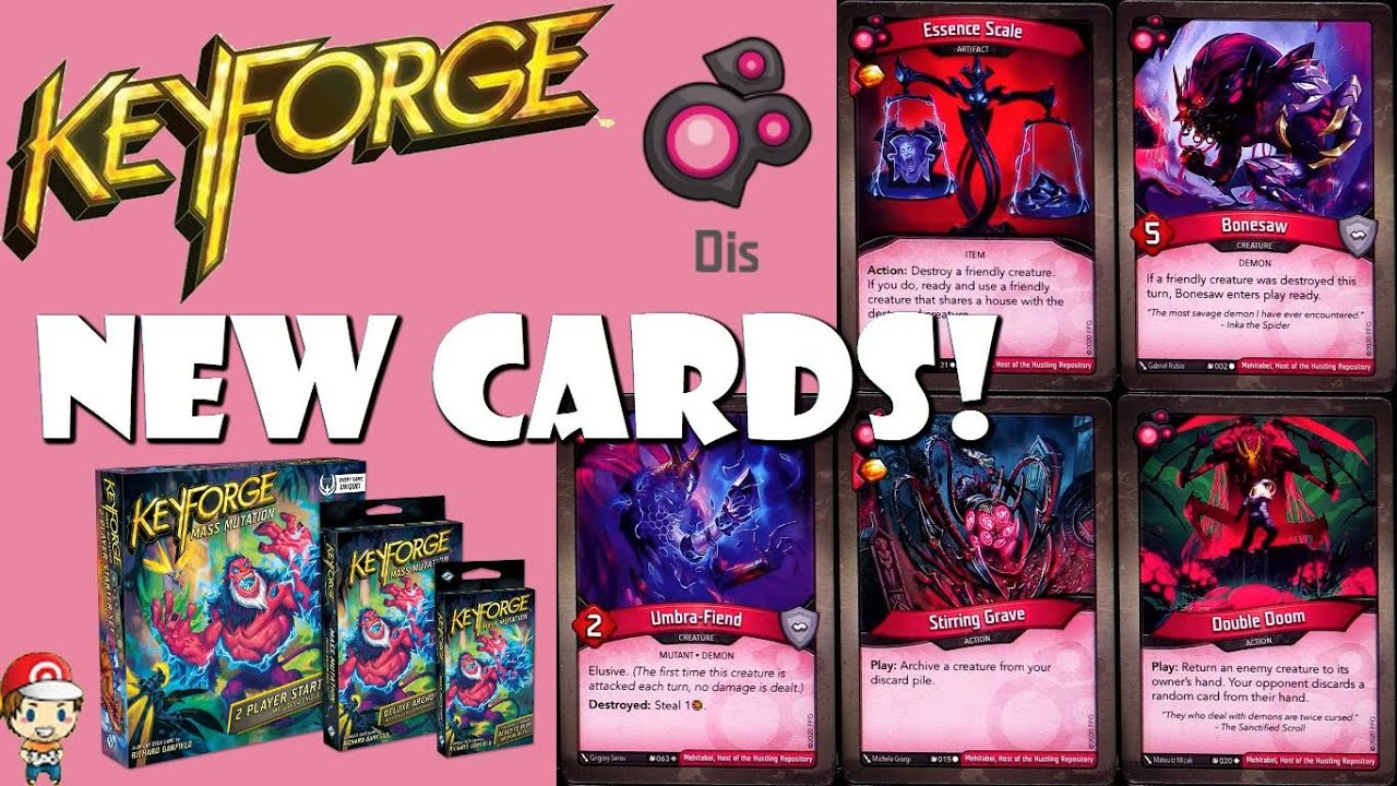 Awesome New Dis Cards Revealed (Keyforge Mass Mutation) - YouTube