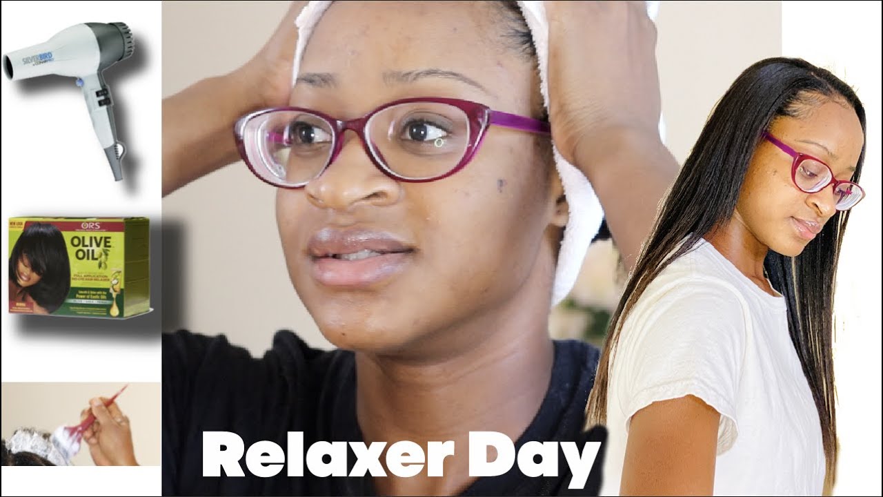 Relaxed Hair Relaxer Day Routine: Chat & Demo - YouTube