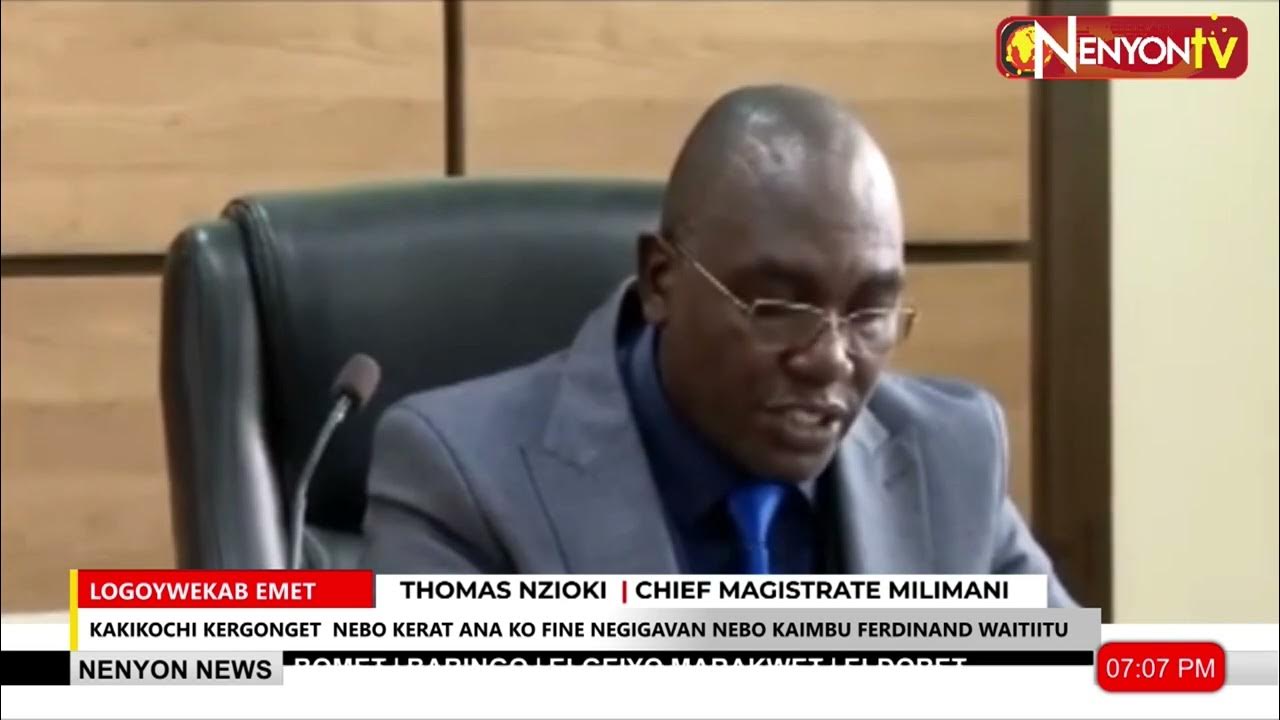 FORMER KIAMBU GOVERNOR FERDINAND WAITITU SENTENCED TO 12 YEARS IN PRISON OR 53.2 MILLION FINE ...