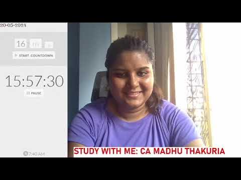 Study with Me Live 6AM to 10 PM I Pomodor 75/15 I CA Madhu Thakuria - YouTube