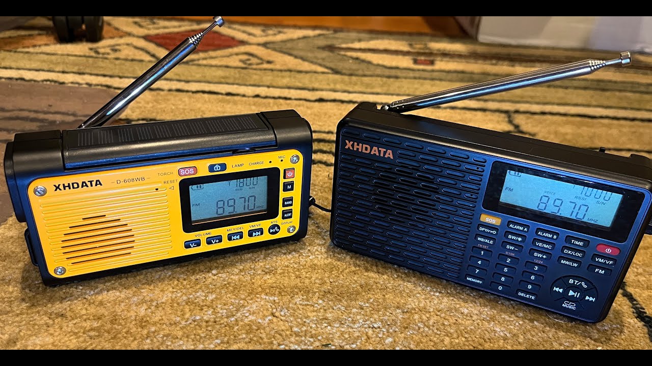 XHDATA D-608 Compared to other radios - YouTube
