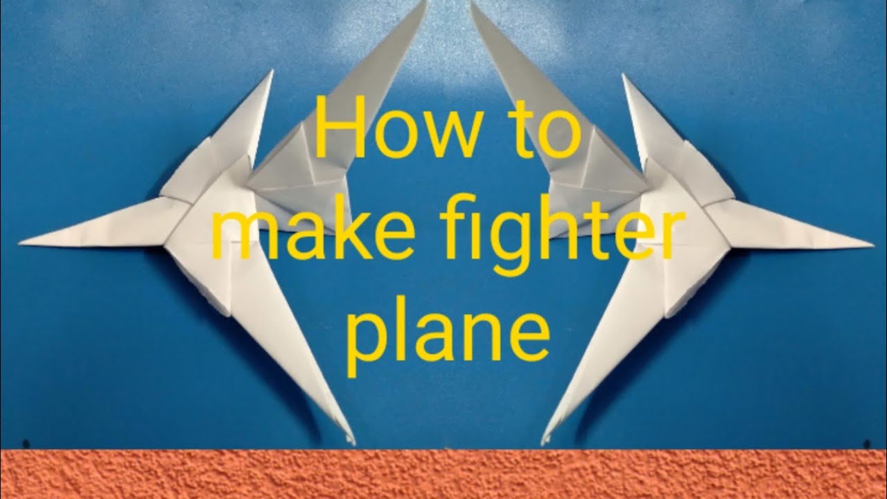 HOW TO MAKE PAPER FIGHTER JET PLANE FOR KIDS. Simple and Easy way ...