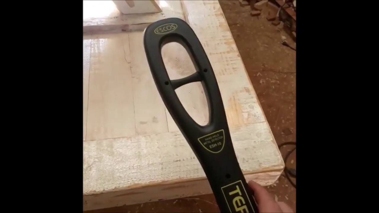Detector de metales manual Terascan ESH-10 - YouTube