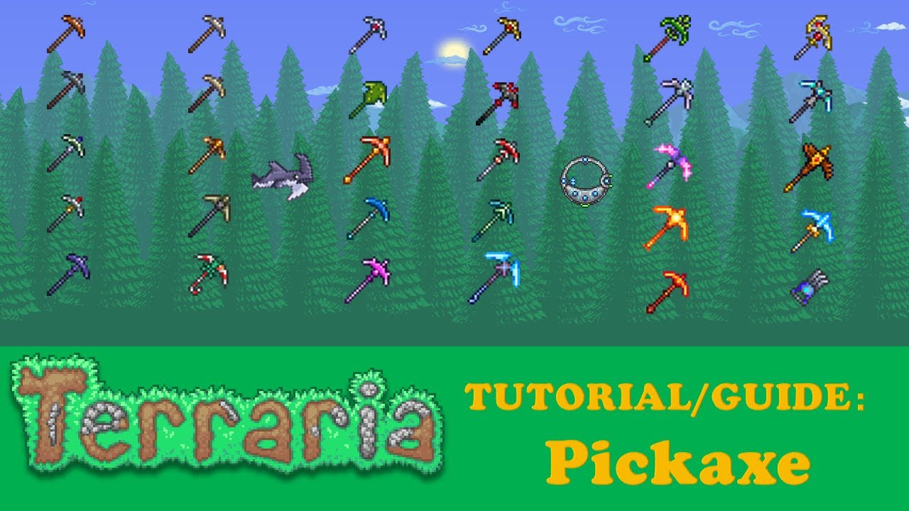 Tutorial/Guide/Cara: Pickaxe | TERRARIA INDONESIA - YouTube