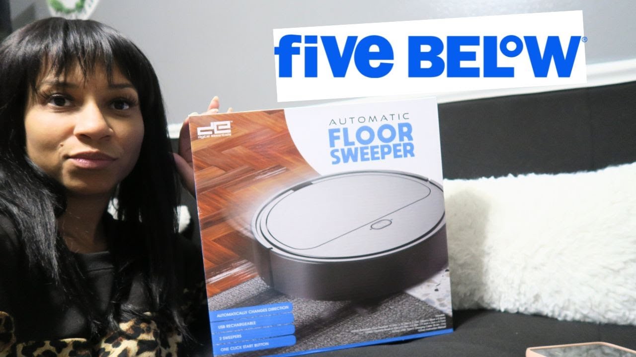 Trying The Floor Sweeper From Five Below | Vlogmas Day 4 - YouTube