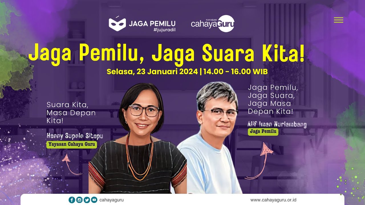 Webinar YCG: Jaga Pemilu Jaga Suara Kita - YouTube