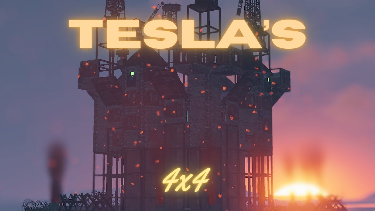 Rust Meta 4x4 Base | Tesla's 4x4 | WipeGaps | Defendable | Hidden Open ...