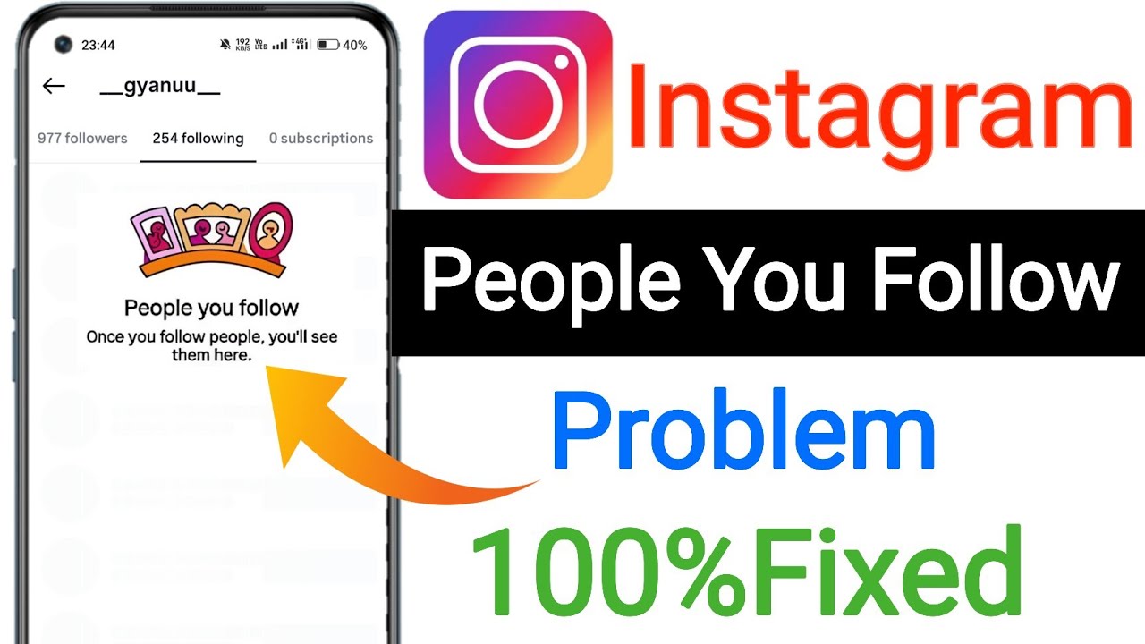 Instagram You People Follow Problem Solve || Instagram Following Not ...