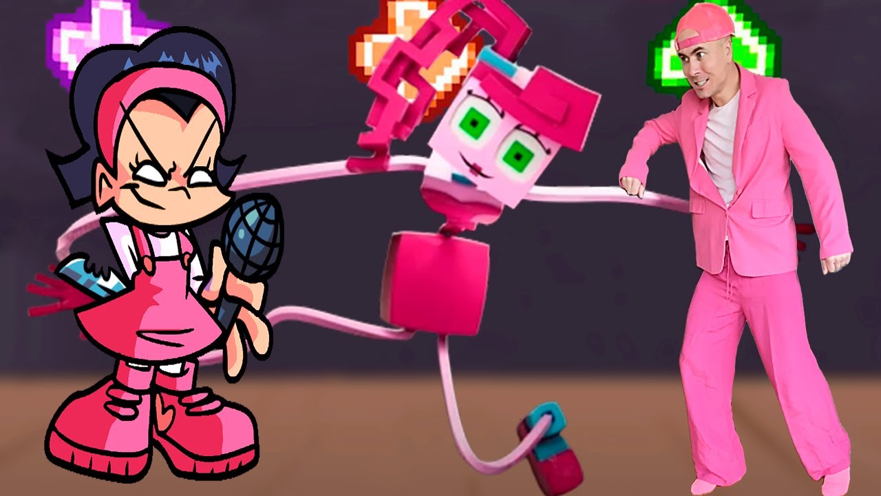 FNF Character Test | Gameplay VS Real Life | All Pink Characters - YouTube